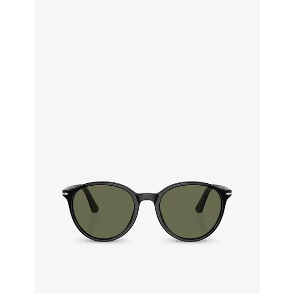 Persol Po3350s Round-frame Sunglasses - Black