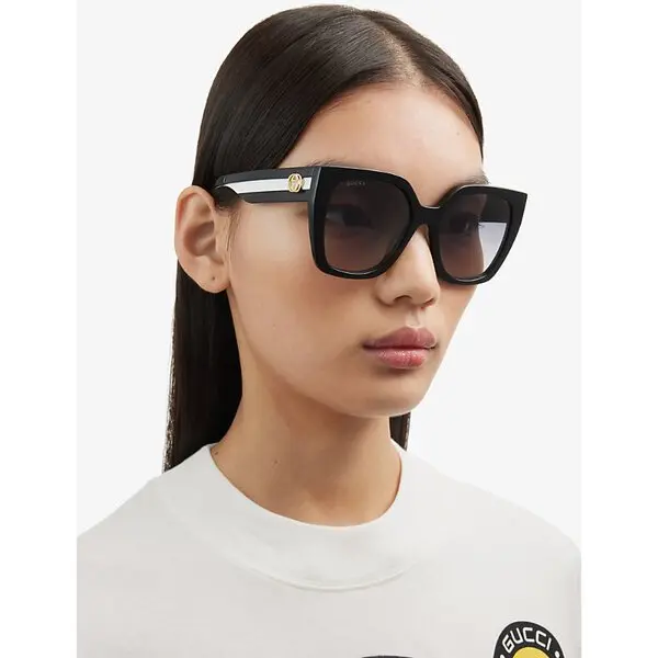 Gucci Gg1300s Butterfly Sunglasses - Black
