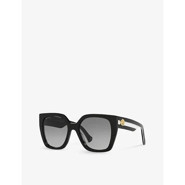 Gucci Gg1300s Butterfly Sunglasses - Black