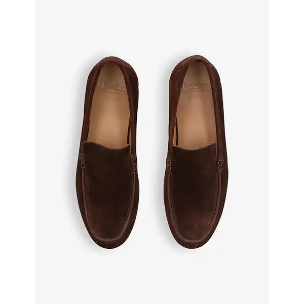 LOAKE Tuscany Suede Loafers - Dark Brown