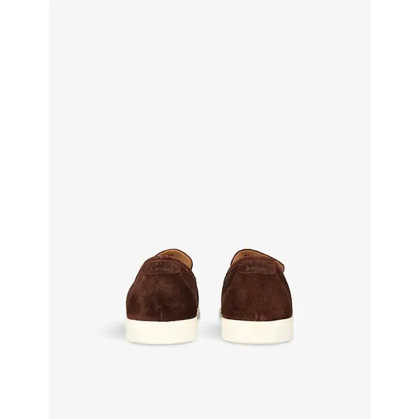 LOAKE Tuscany Suede Loafers - Dark Brown