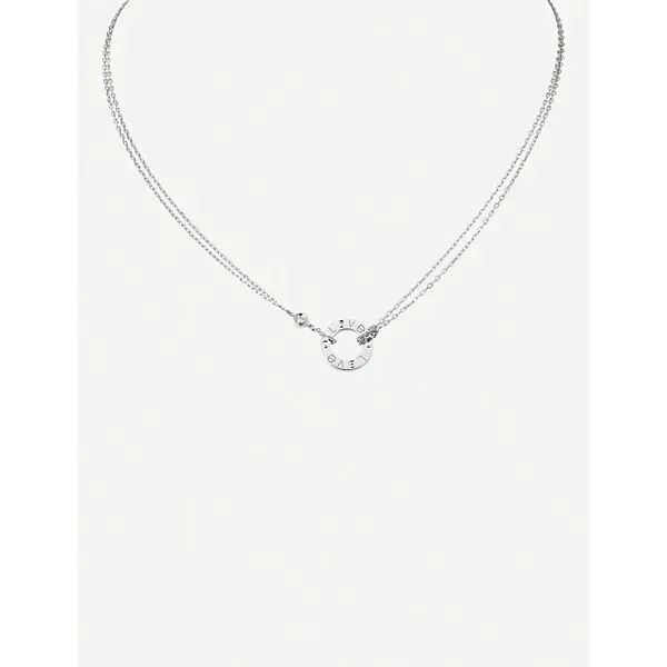 Cartier Love 18ct White-gold And 0.03ct Diamond Necklace