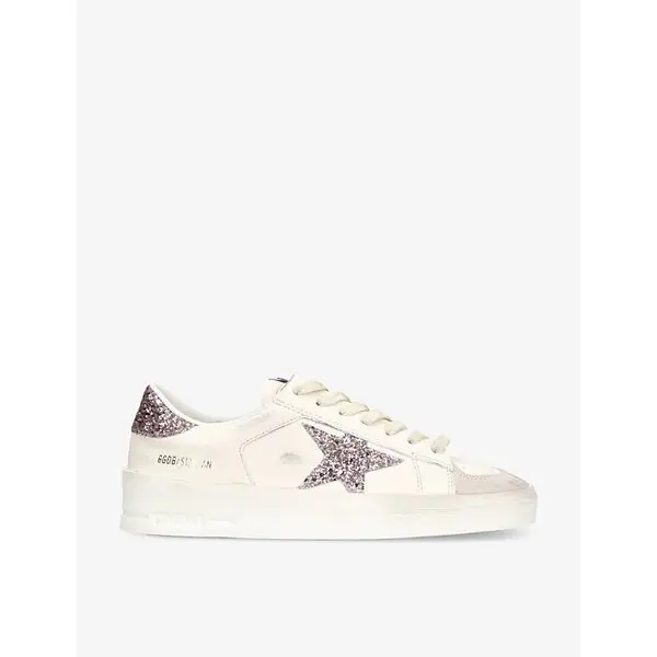 GOLDEN GOOSE Stardan Leather Low-top Trainers - White/comb