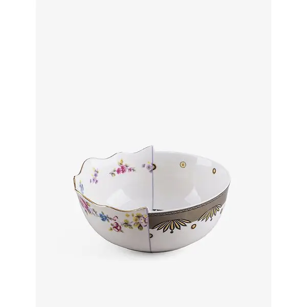 SELETTI Hybrid Saylac Abstract-pattern Bone-china Porcelain Bowl - One-color