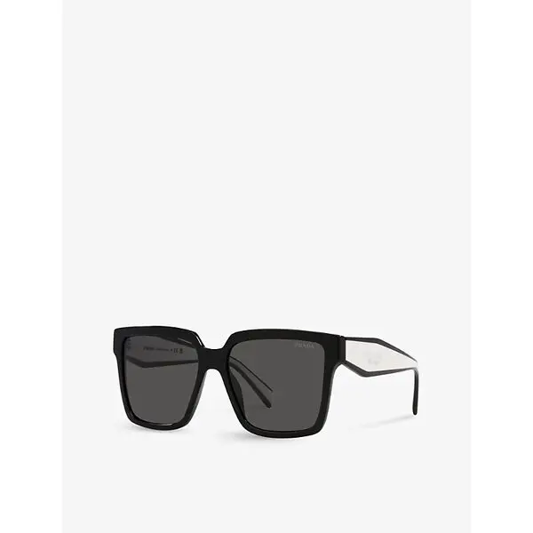 Prada Pr 24zs Square-frame Sunglasses - Black