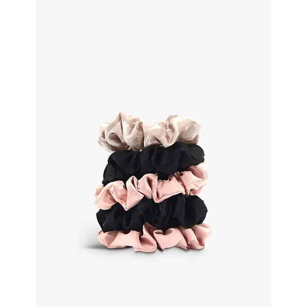 KITSCH Satin Sleep Scrunchy Set Of Five