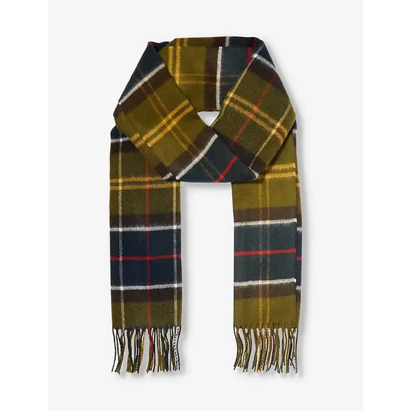 Barbour Yaxley Checked Woven Scarf - Classic