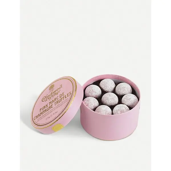 CHARBONNEL ET WALKER Pink Marc De Champagne Milk Chocolate Truffles 275g - One-color
