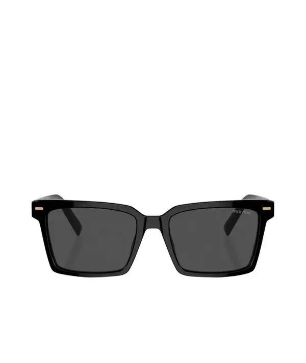 Miu Miu Mu 13zs Rectangle Sunglasses - Black