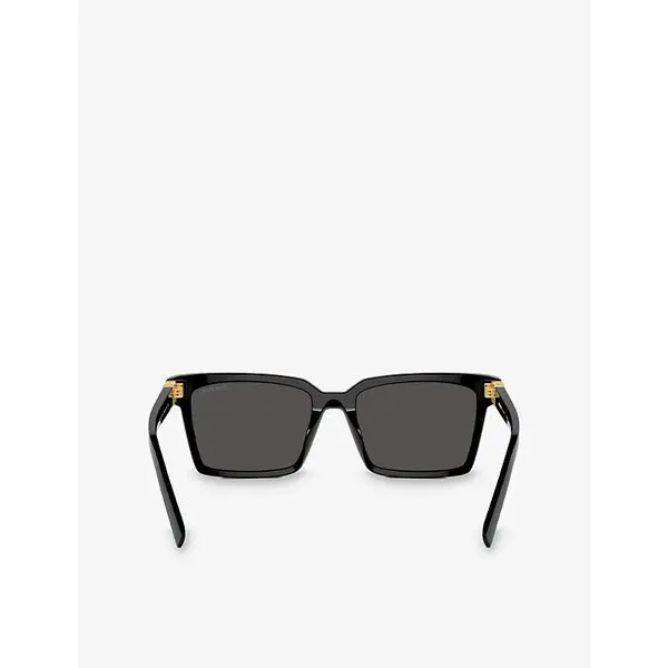 Miu Miu Mu 13zs Rectangle Sunglasses - Black