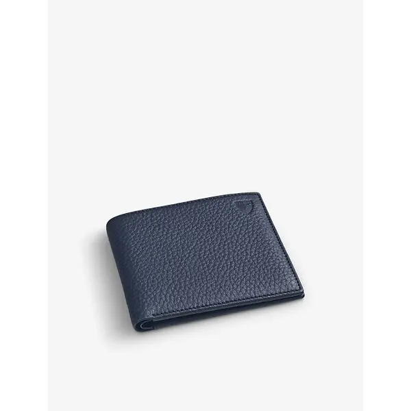 ASPINAL OF LONDON Billfold Logo-embellished Leather Wallet - Navy