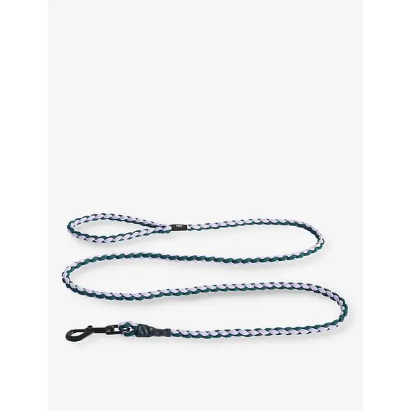 HAY Plaited Dog Leash - Lavender And Green