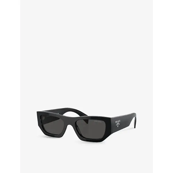 Prada Pr A01s Pillow-shaped Sunglasses - Black
