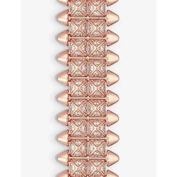 Cartier Clash De 18ct And Diamond Bracelet - Rose Gold