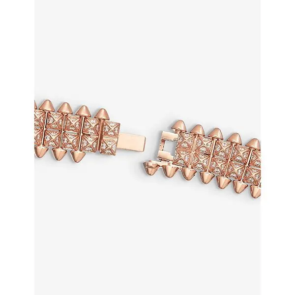 Cartier Clash De 18ct And Diamond Bracelet - Rose Gold