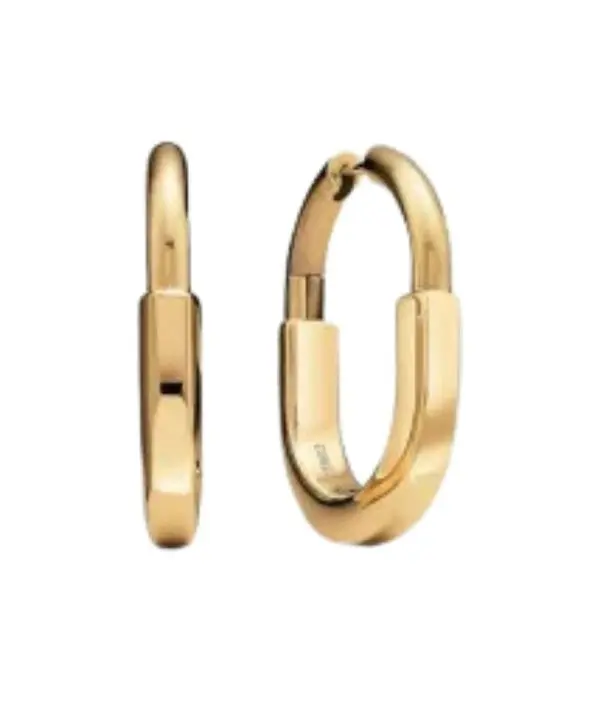 Tiffany & Co. Lock 18ct Yellow-gold Earrings - Yellow Gold