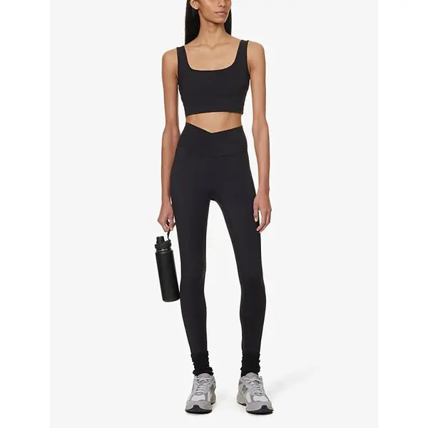 ADANOLA Ad Core Square Neck Bra - Black