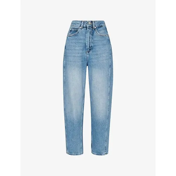 Whistles Authentic Barrel-leg Mid-rise Jeans