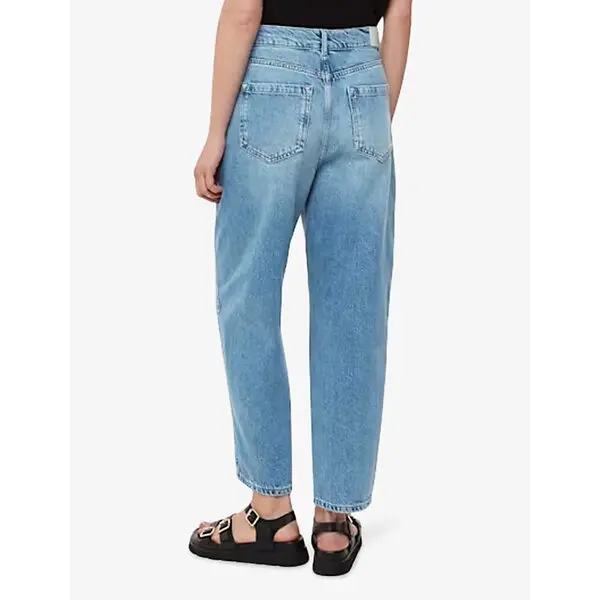 Whistles Authentic Barrel-leg Mid-rise Jeans