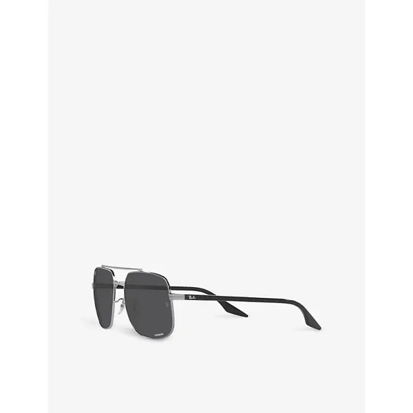 Ray-ban Polished-metal Sunglasses - Grey