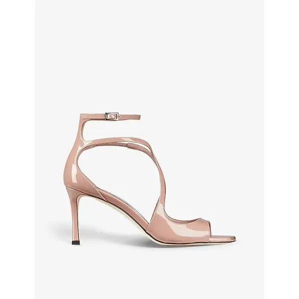 JIMMY CHOO Azia 75 Leather Heeled Sandals - Ballet Pink