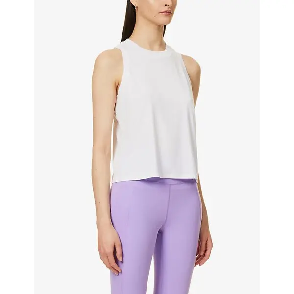 Vuori Energy Sleeveless Stretch-jersey Top - White