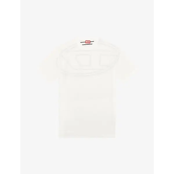 DIESEL® T-boggy Logo-print Short-sleeve Cotton T-shirt - 141
