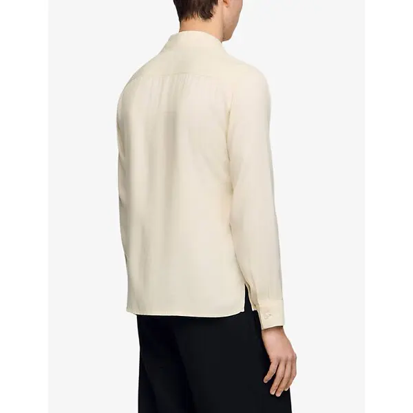 Sandro Spread-collar Woven Shirt - White