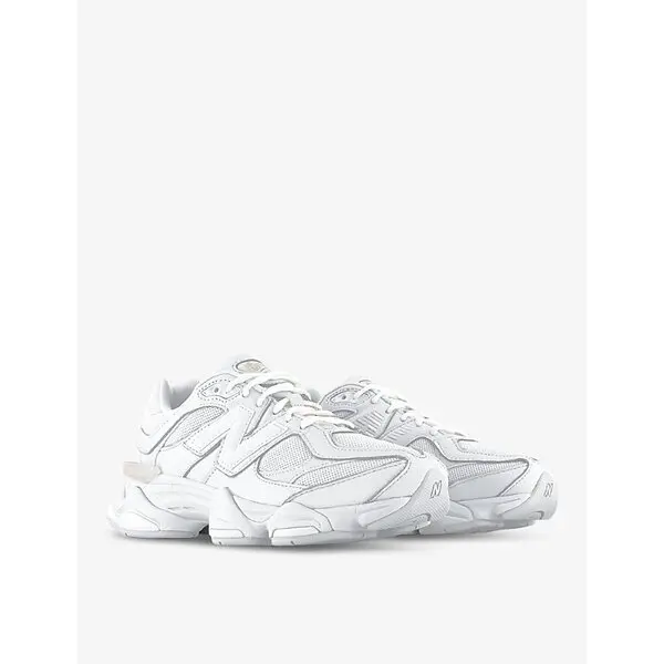 NEW BALANCE 9060 Leather And Mesh Trainers - White White White
