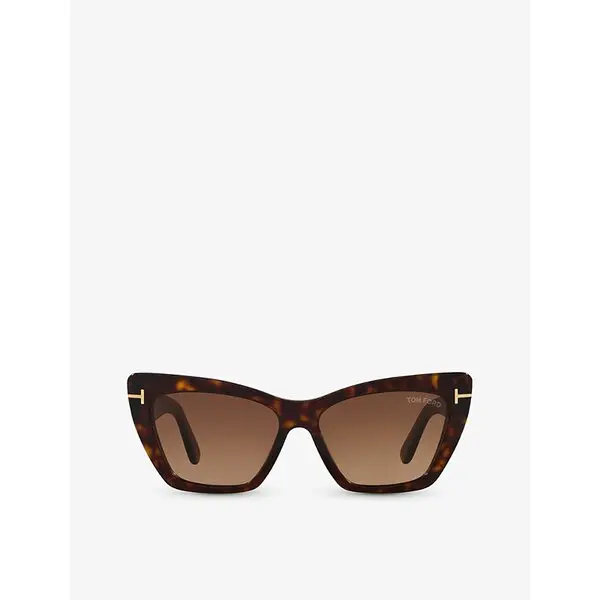 TOM FORD Cat-eye Tortoiseshell Acetate Sunglasses - Brown
