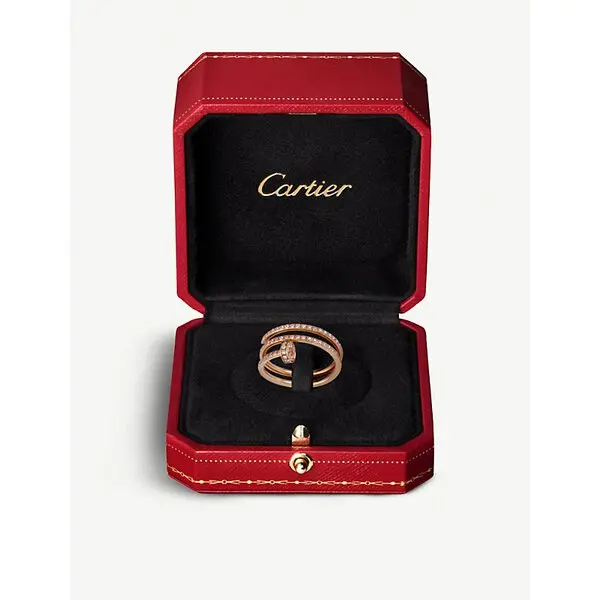 Cartier Juste Un Clou Diamond-paved Double Ring