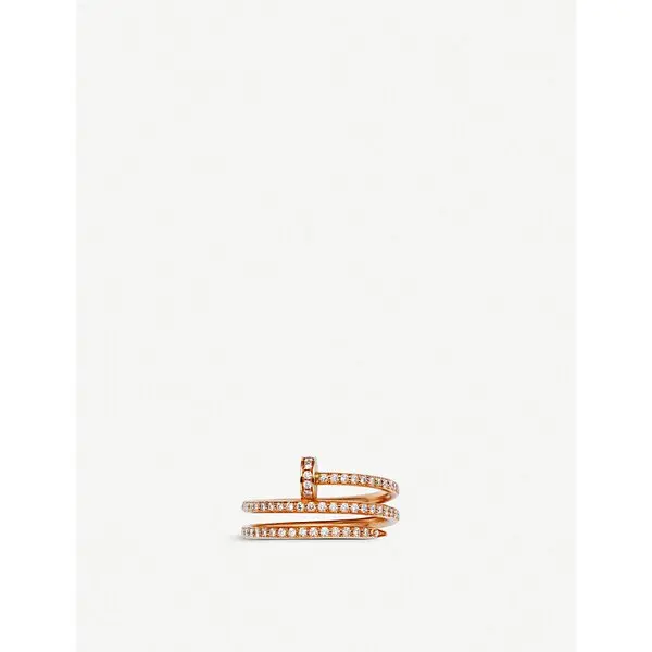 Cartier Juste Un Clou Diamond-paved Double Ring