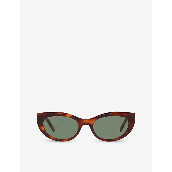 Saint Laurent Slm115 Cat-eye Sunglasses - Brown