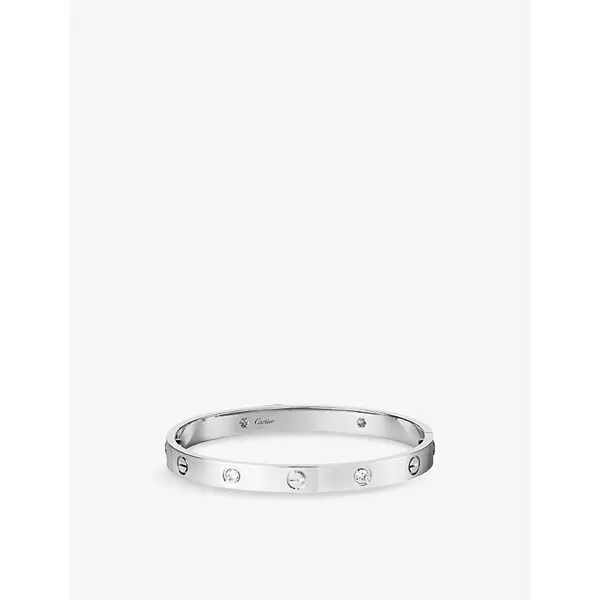 CARTIER Love Diamond Bracelet - White Gold