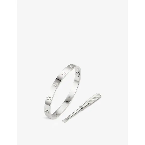 Cartier Love Diamond Bracelet - White Gold