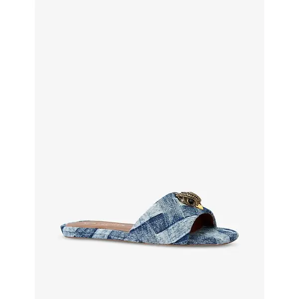 Kurt Geiger Kensington Eagle-head Sandals - Denim