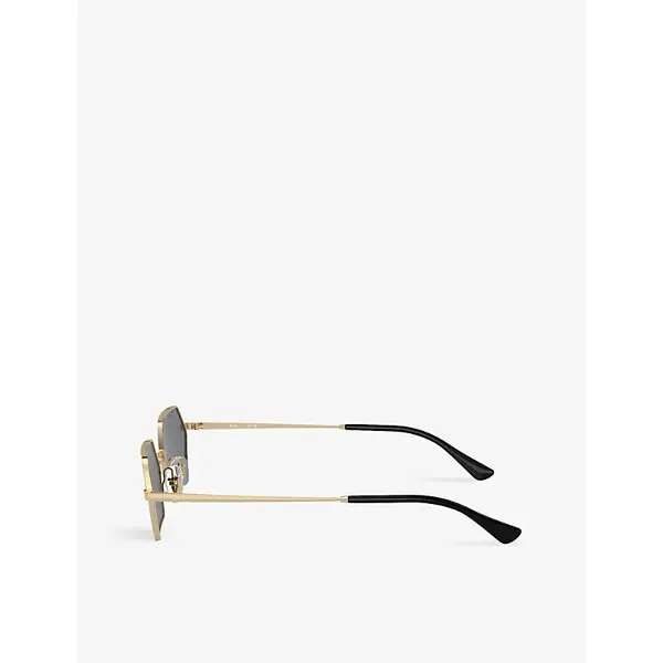 Ray-ban Irregular Frame Metal Sunglasses - Gold