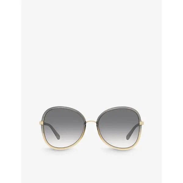 Chloé Butterfly-frame Acetate Sunglasses - Grey