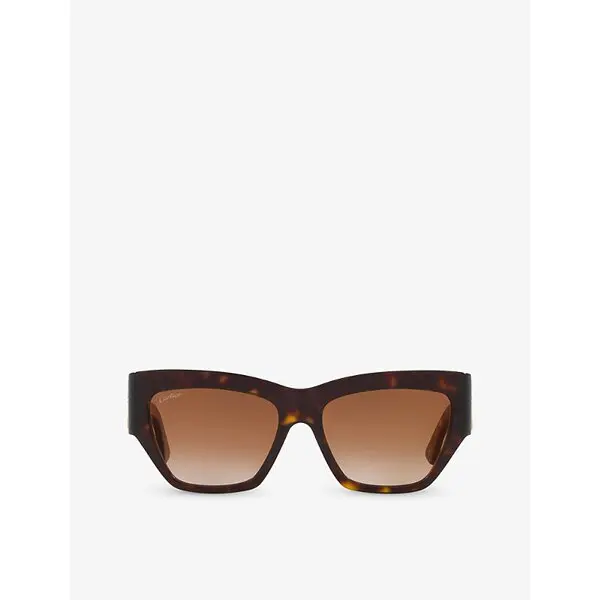 CARTIER Ct0435s Cat-eye Sunglasses - Brown
