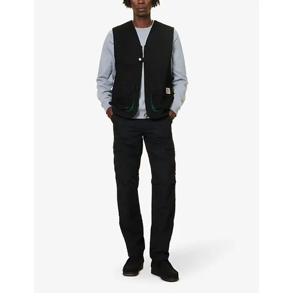 Carhartt Work In Progress Aviation Straight-leg Cargo Trousers - Black