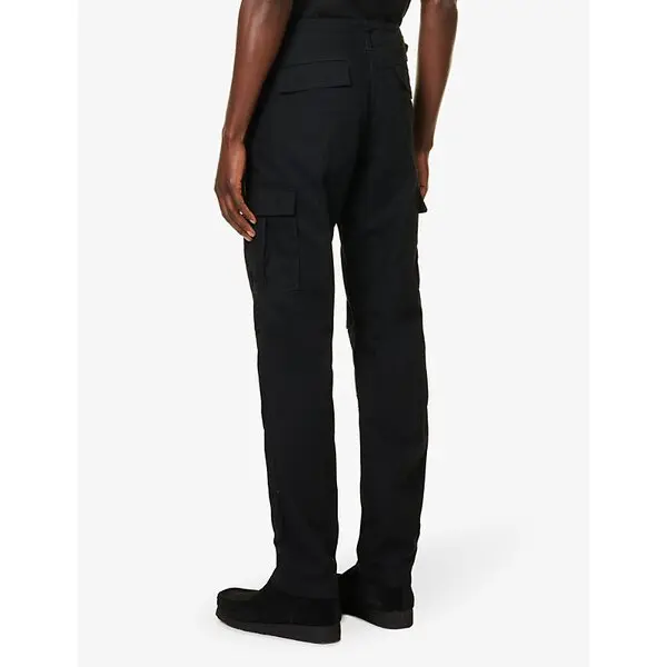 Carhartt Work In Progress Aviation Straight-leg Cargo Trousers - Black