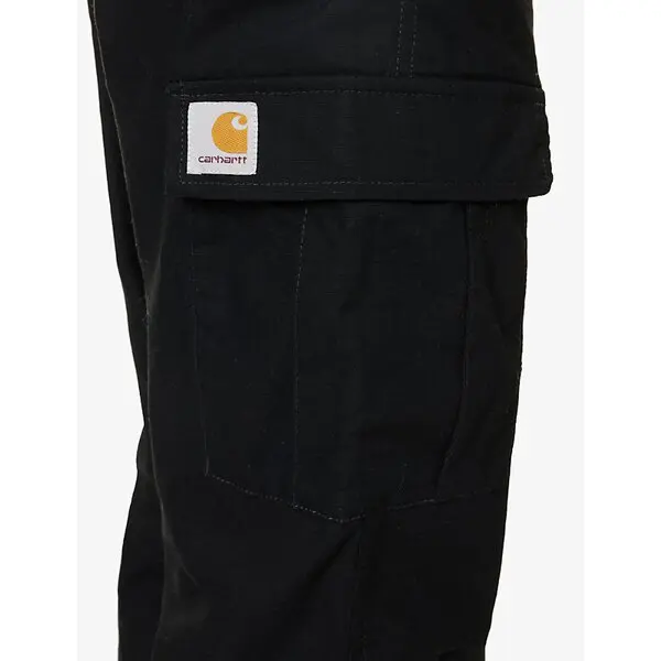 Carhartt Work In Progress Aviation Straight-leg Cargo Trousers - Black