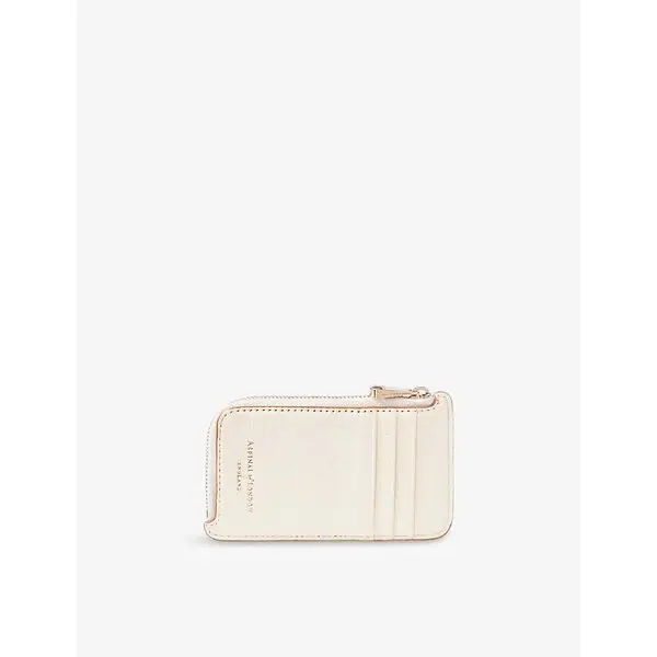 ASPINAL OF LONDON Zipped Leather Coin And Card Holder