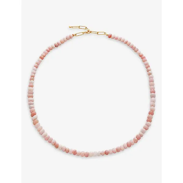Monica Vinader Love Opal Necklace - Yellow Gold