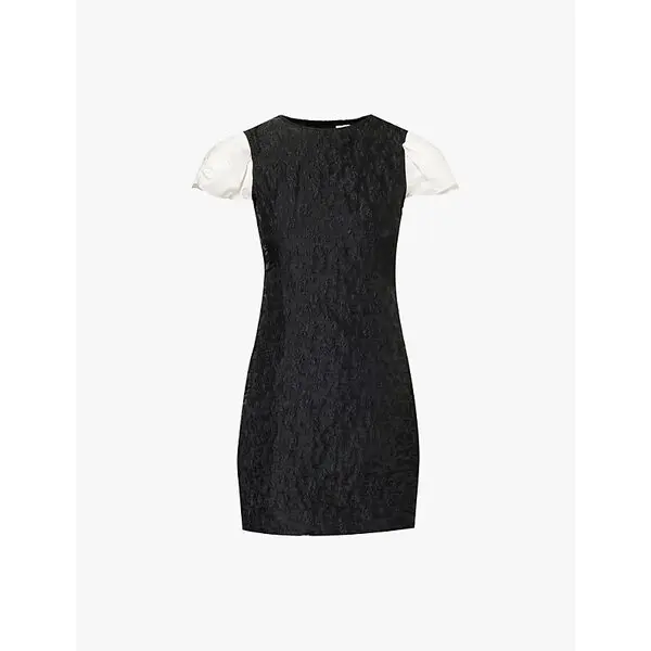 Sister Jane Jacquard Mini Dress - Paddock | Editorialist