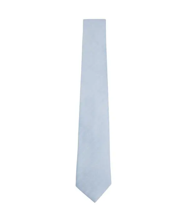 REISS Liam Polka-dot Woven Tie - Light Blue