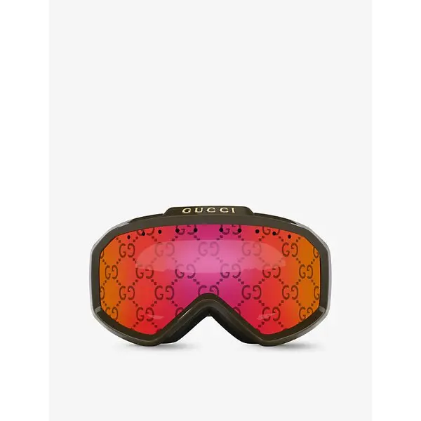 Gucci Gc001928 Gg1210s Irregular-frame Injected Googles