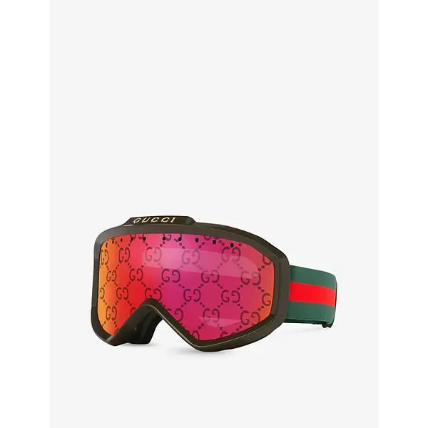 Gucci Gc001928 Gg1210s Irregular-frame Injected Googles