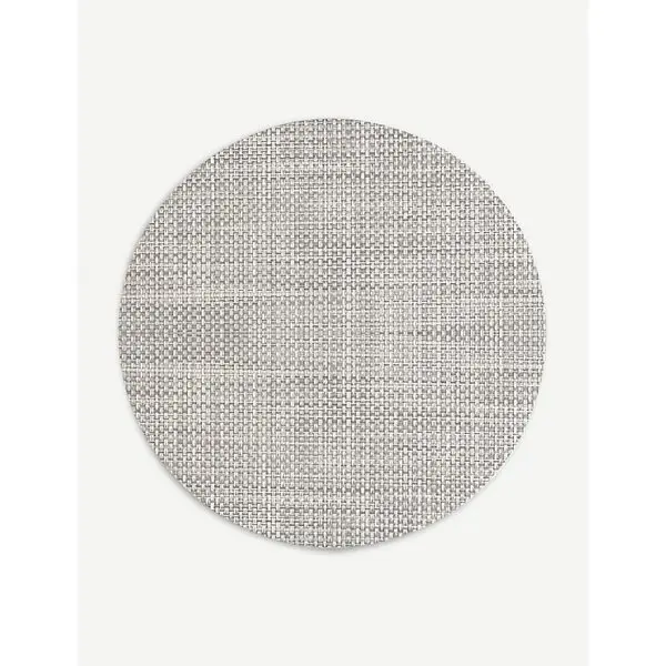 CHILEWICH Basketweave Round Placemat 38 Cm - One-color