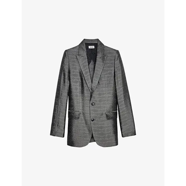 Zadig&Voltaire Vegy Monogram-jacquard Woven Blazer
